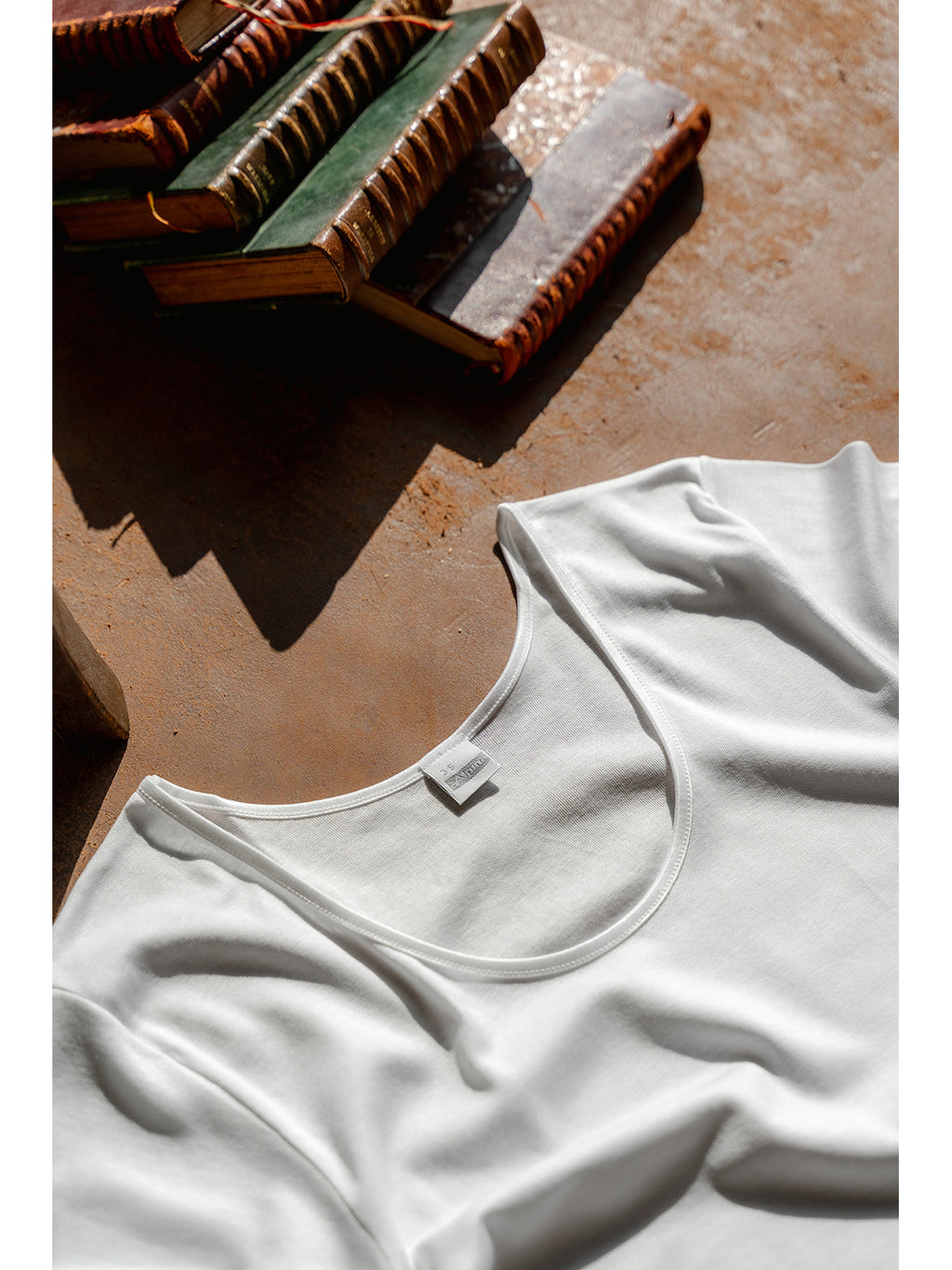 Maglia donna cotone filoscozia scollo a U - Alpina Intimo