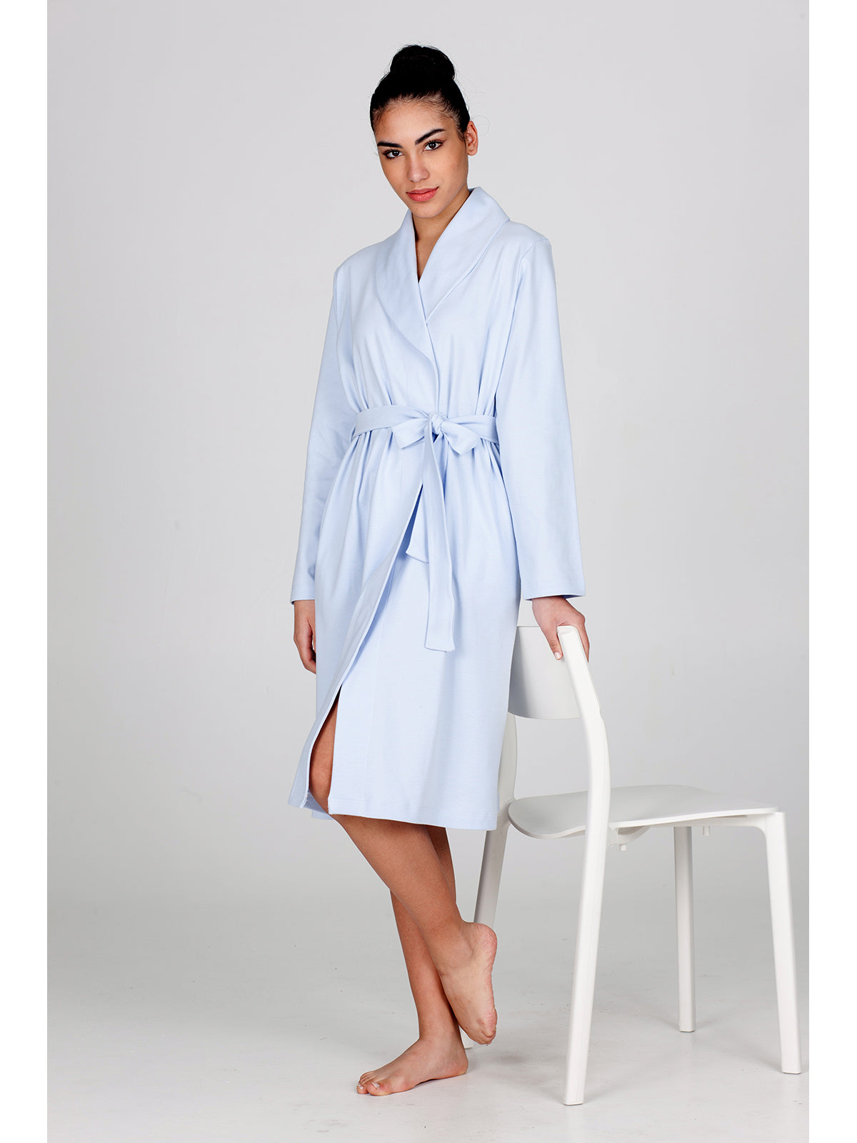 Vestaglia in interlock di puro cotone